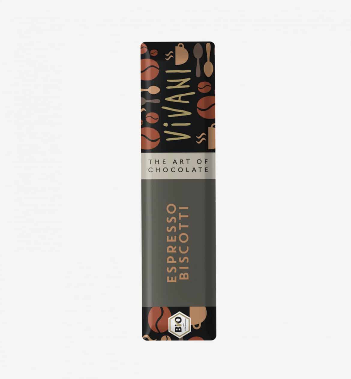 Vivani Espresso Biscotti Milk Chocolate 40g – Marshford Organic Foods