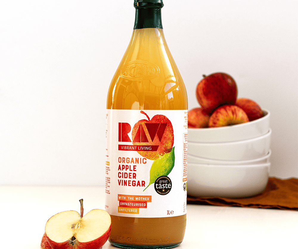 Raw Health Cider Vinegar with The Mother 1 litre – Marshford Organic Foods